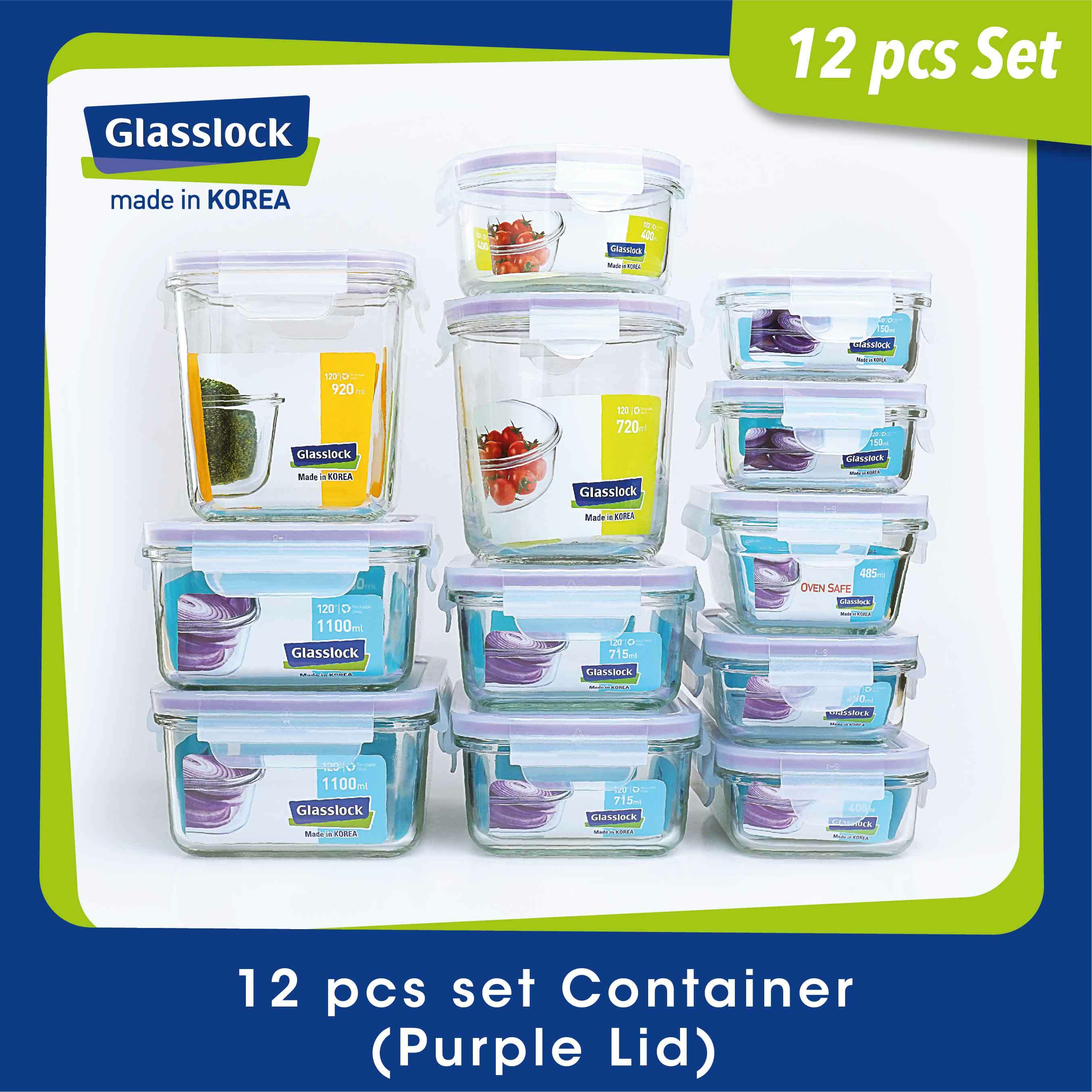 Glasslock 12 PCS SET