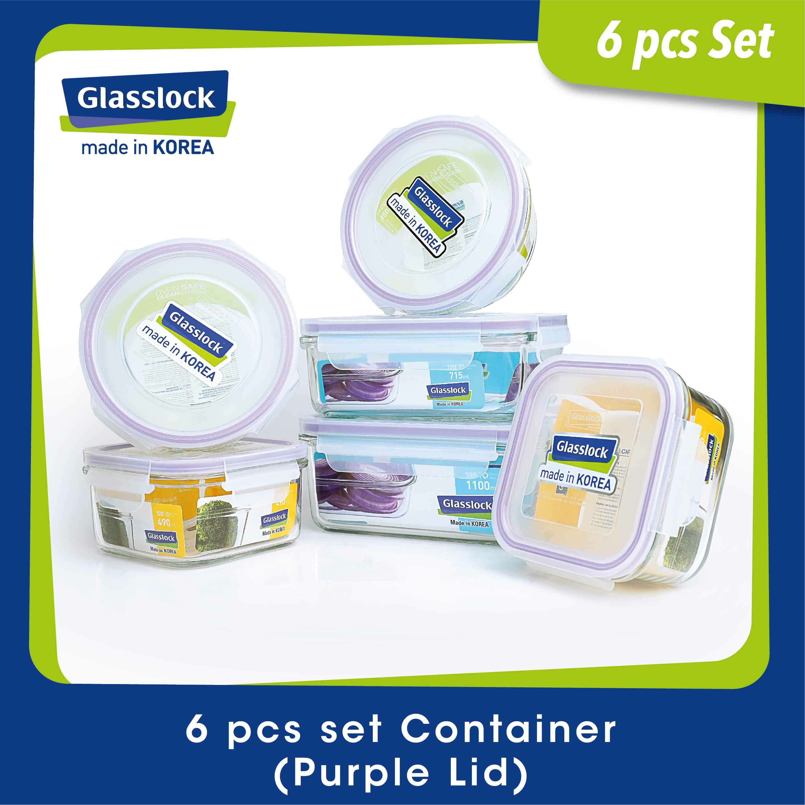 Glasslock 6 PCS SET