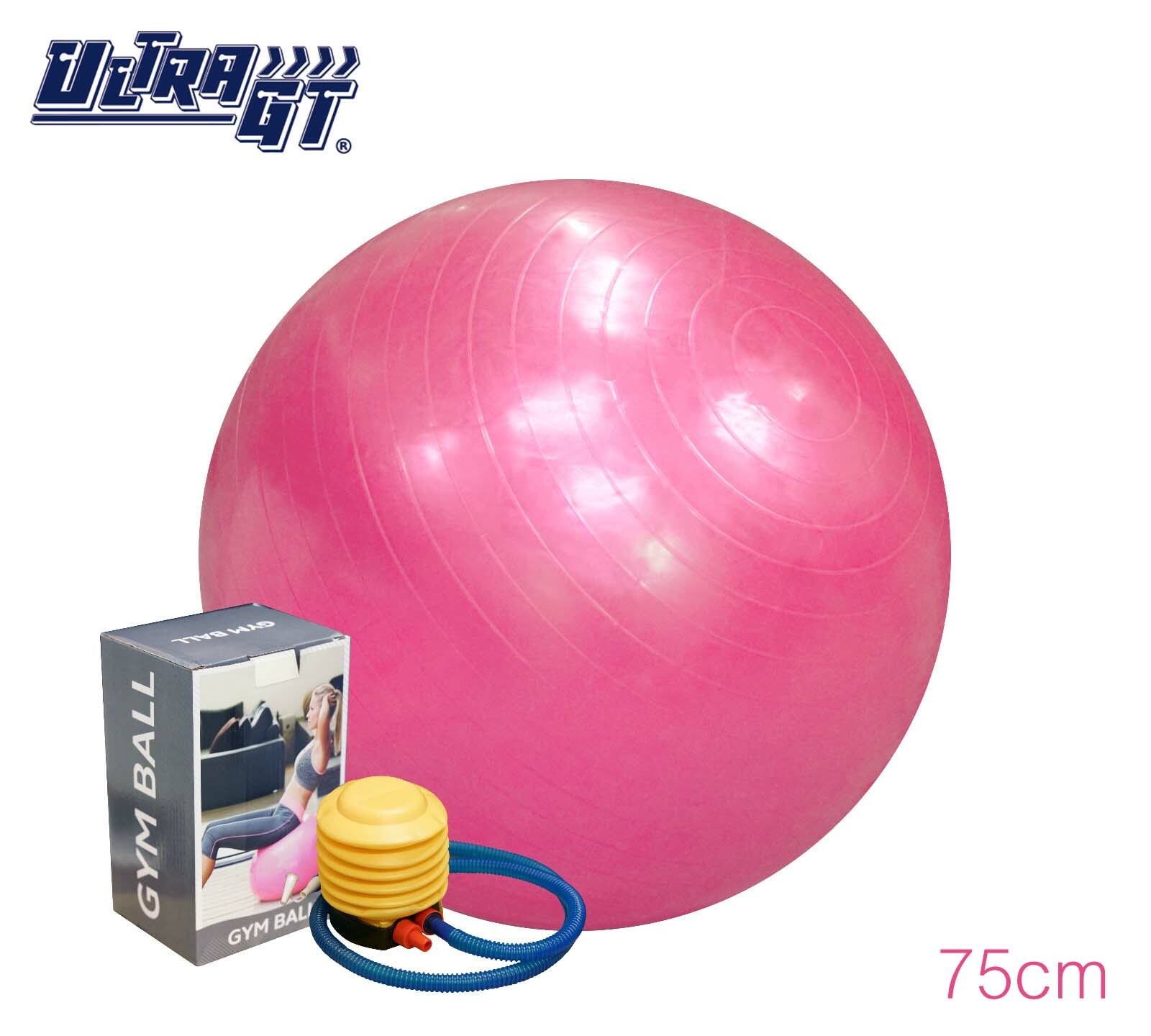 Yoga Ball Pilates Ball Fitness Wave 75cm (Blue)(With Ai