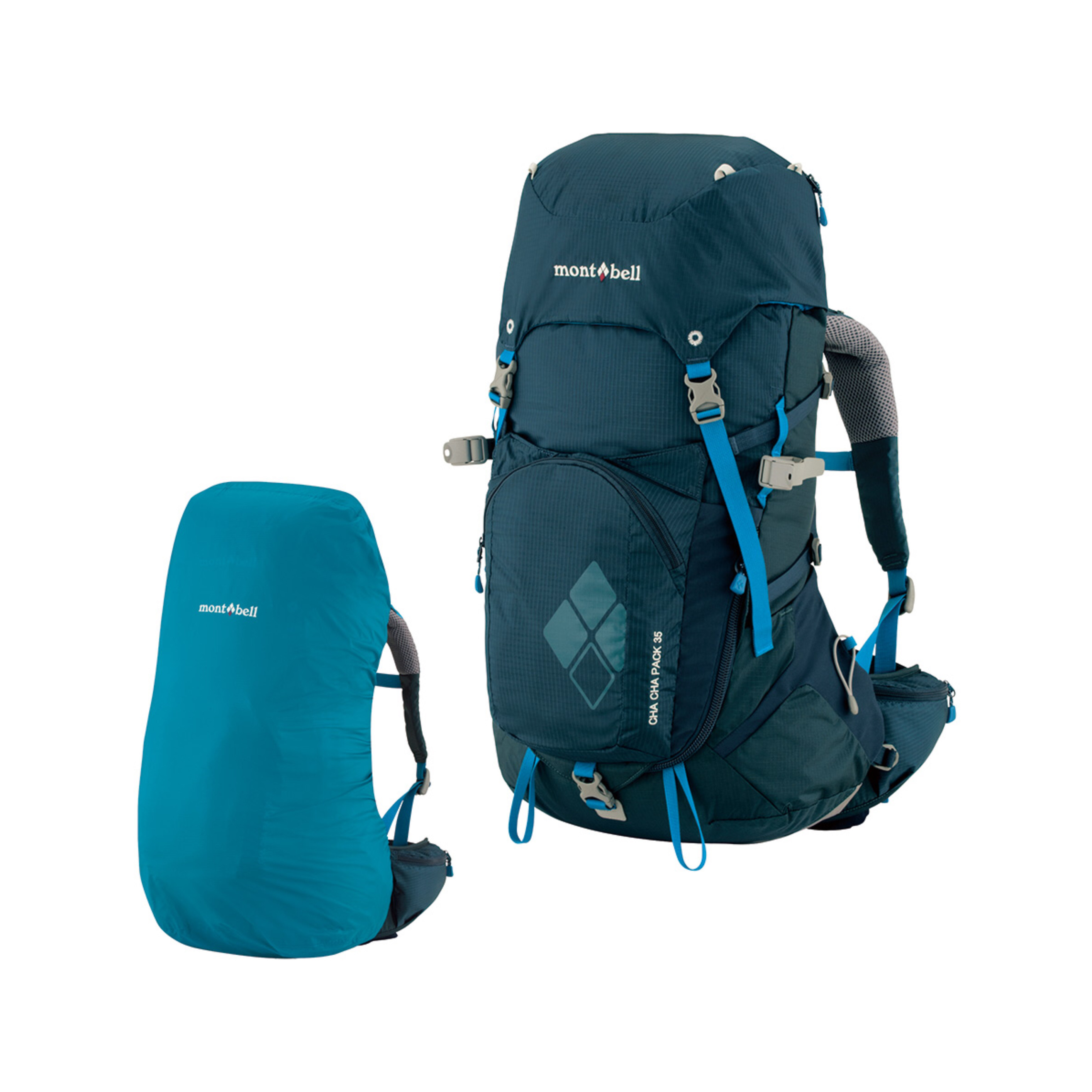 【💥日本直送】35L mont-bell Chacha Pack 女 超輕背囊 背包 徒步旅行 藍綠色