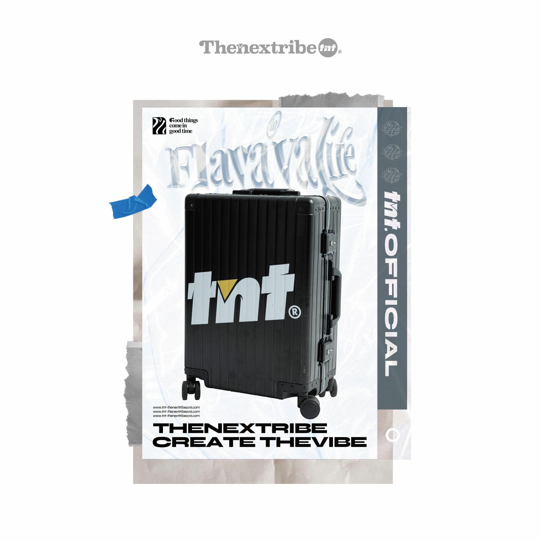 tnt Luggage Case 20吋鋁鎂合金登機箱/Black