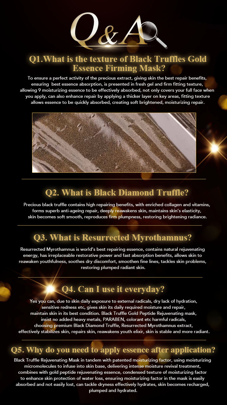 TRUU Black Truffles Gold Essence Firming Mask