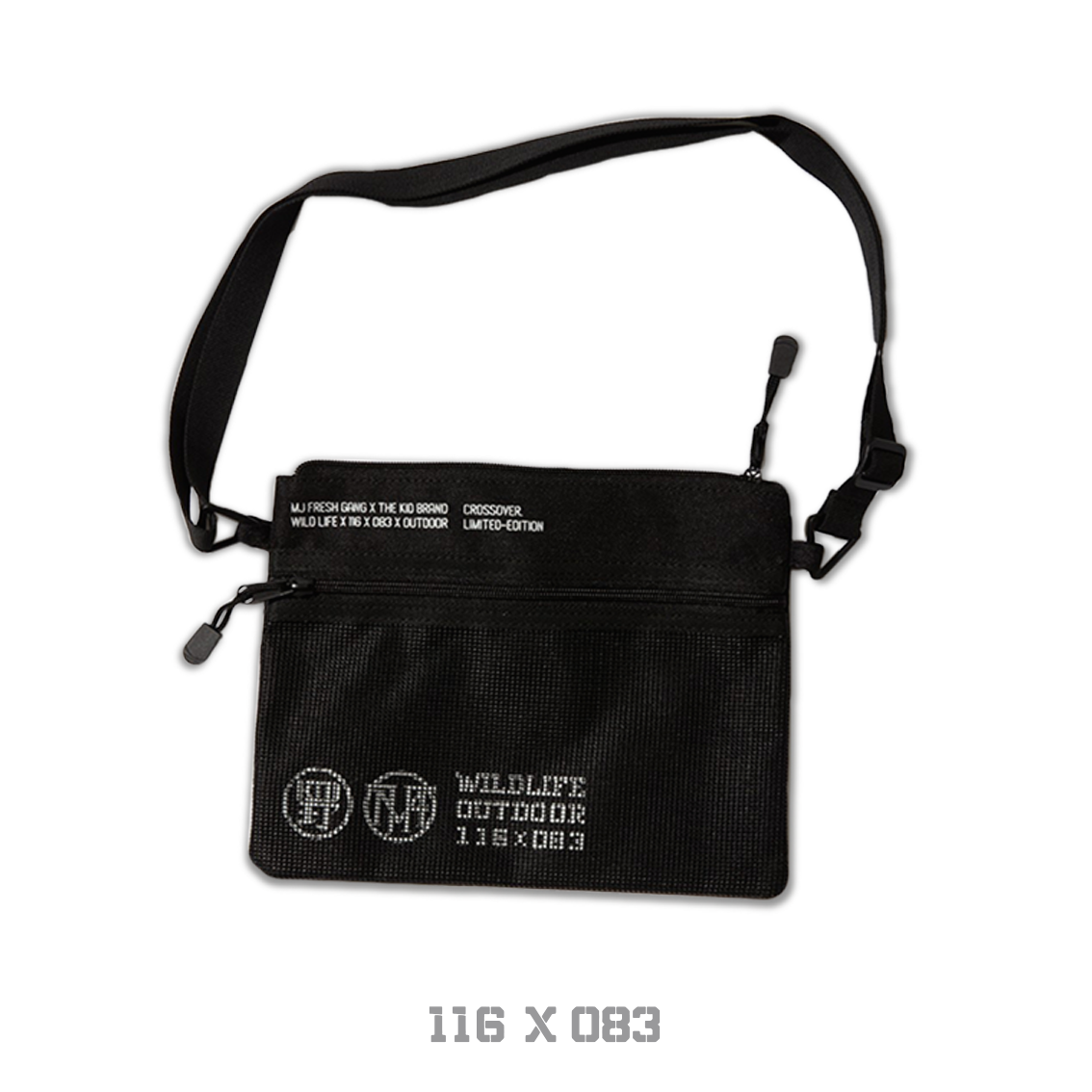 MJ Fresh x KID ® 肩背小包 黑