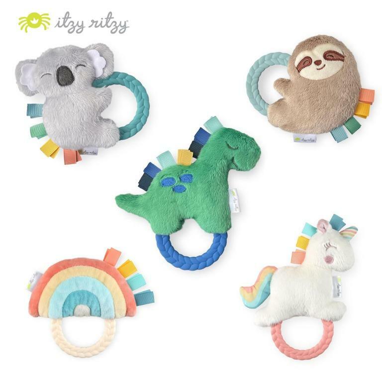 美國 Itzy Ritzy - Ritzy Rattle Pal™ 毛絨玩具+手環牙膠 (0M+)