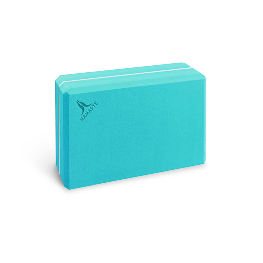【NAMASTE】YOGA BLOCK (S) 瑜珈磚 - Tiffany Blue / White Line