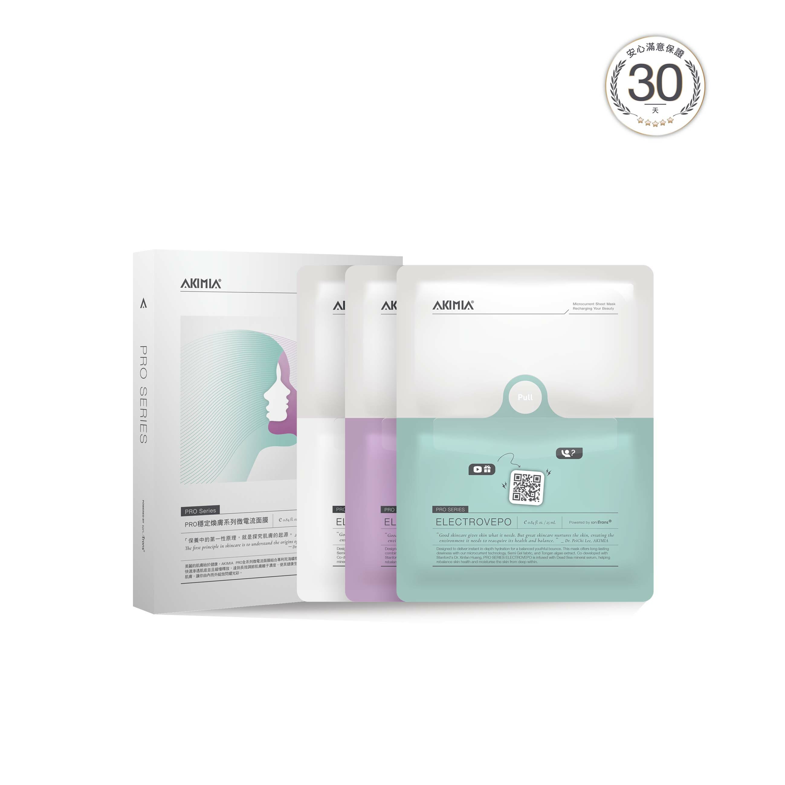 微電流 面膜 AKIMIA｜PRO 穩定煥膚系列｜體驗包