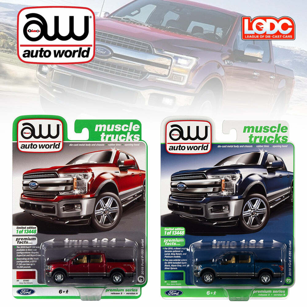 Auto World Premium Series Ford F-150 Lariat (Yellow/Ora