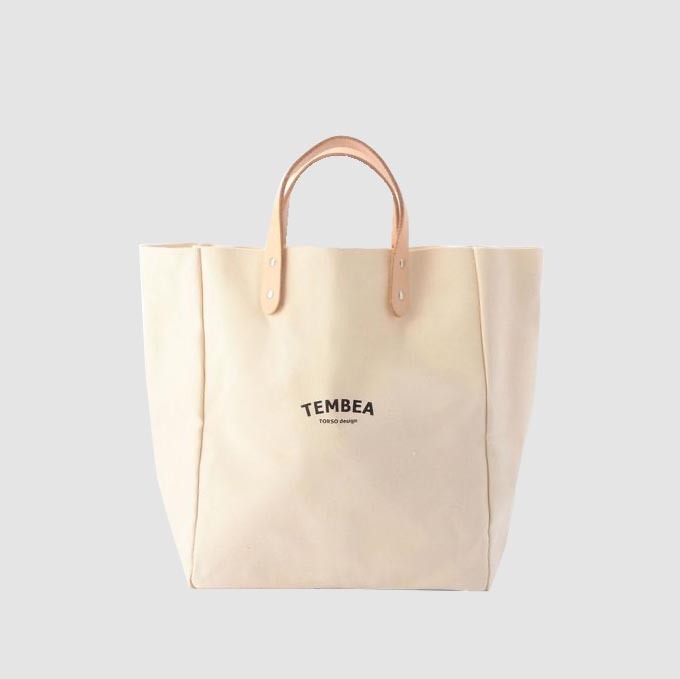 TEMBEA - CLUB TOTE / LOGO / NATURAL