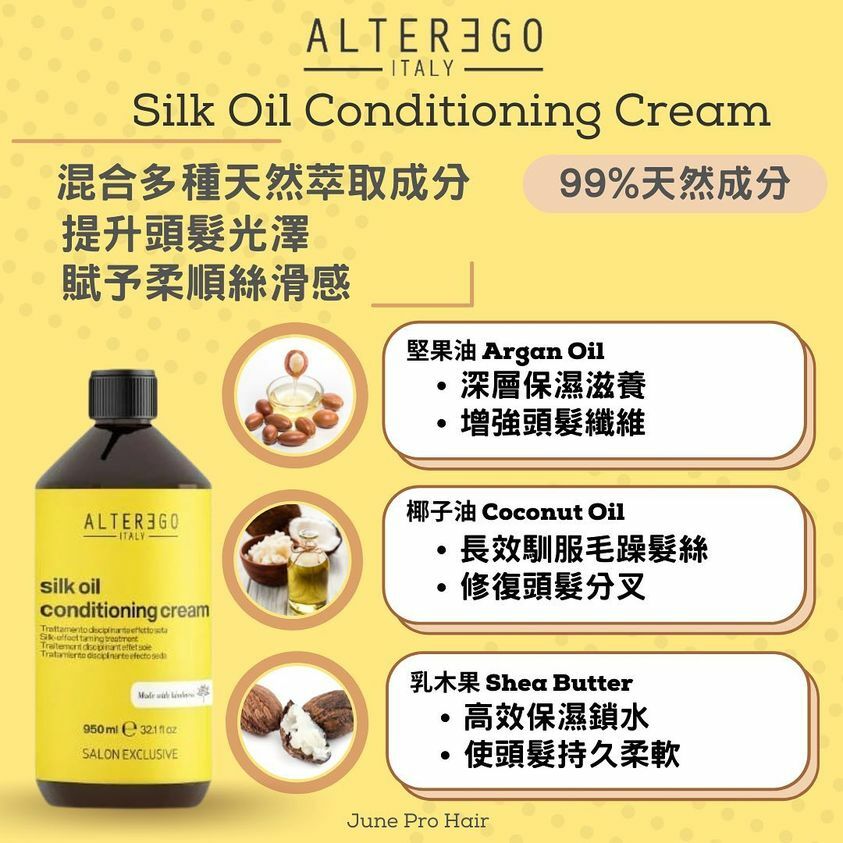 ALTEREGO Silk Oil cream護髮素950ml