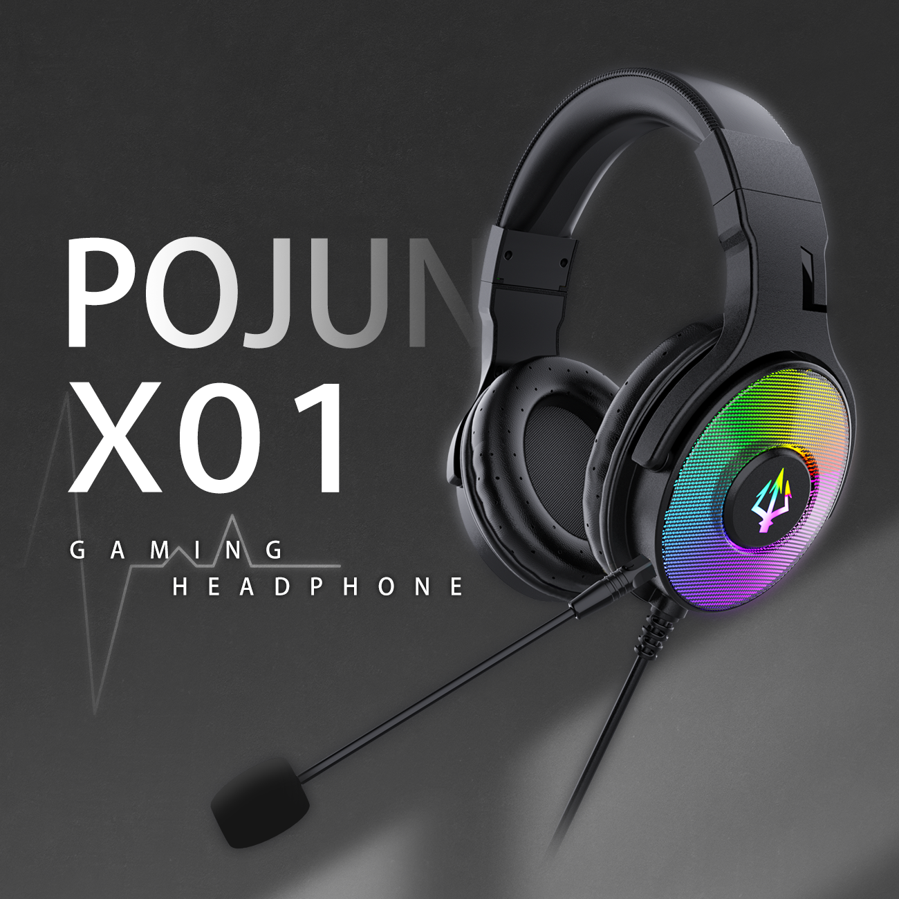 X01電競有線耳機-波軍POJUN