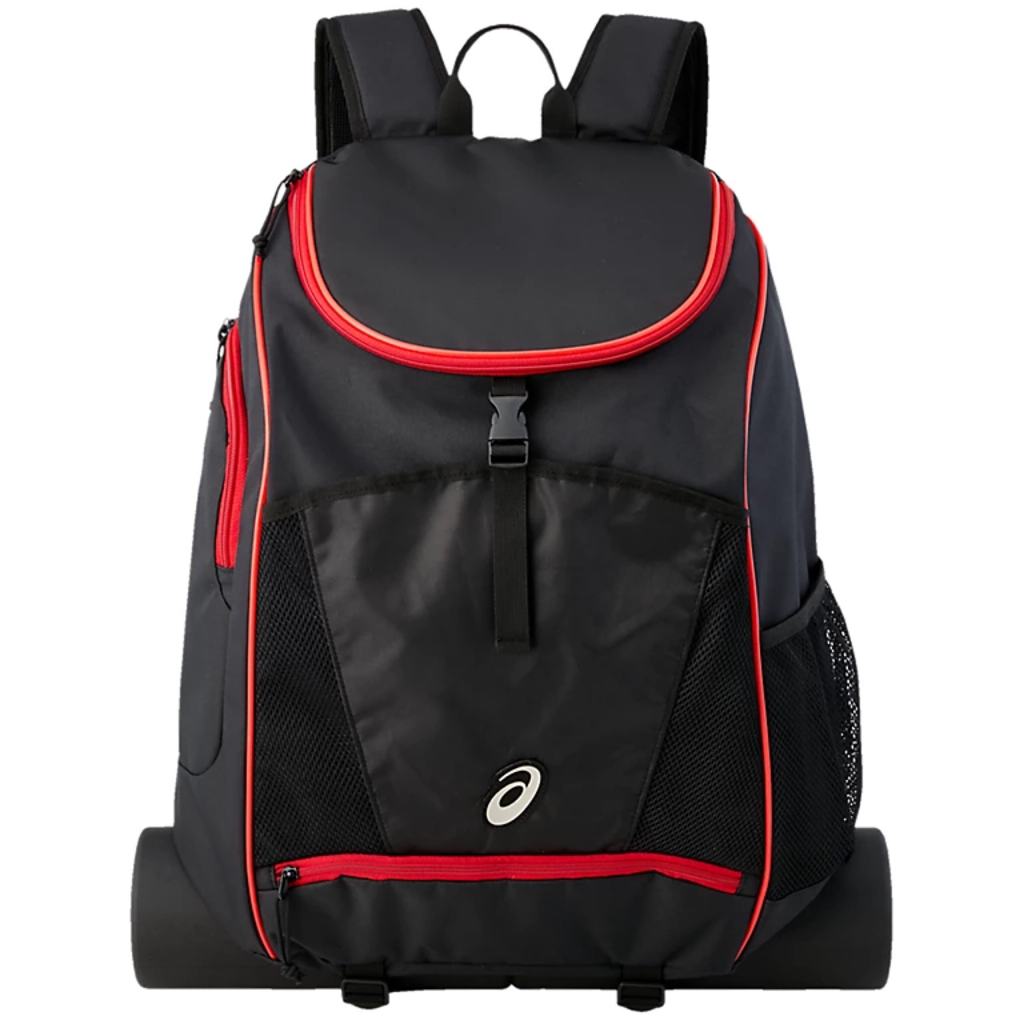 【💥日本直送】35L Asics 運動背囊 游水背囊 瑜珈背囊 大容量 黑紅色