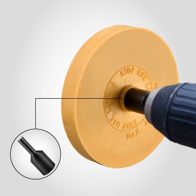 Rounded Adhesive Remover Rubber Eraser Wheel | EWK