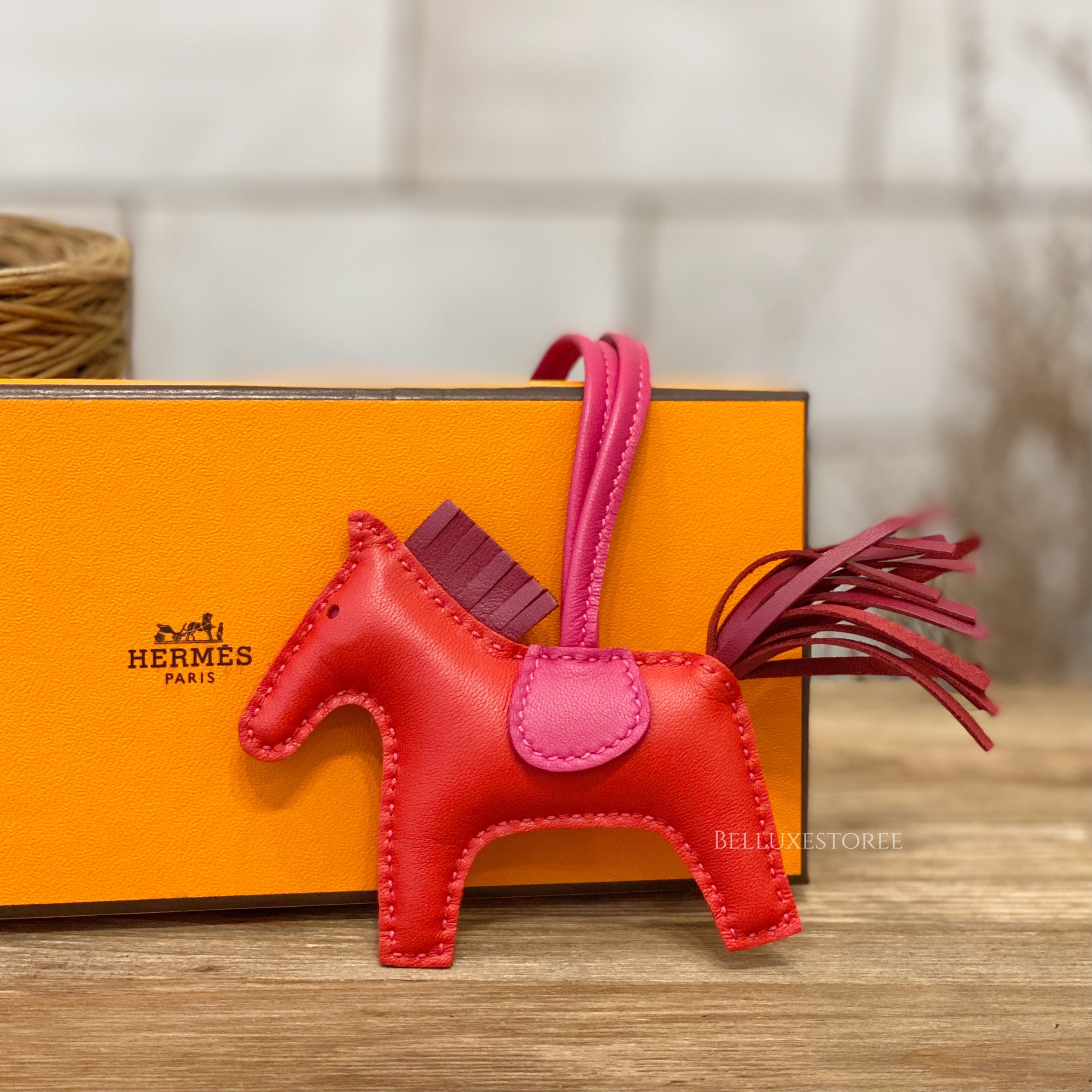 [Unused] Hermes rodeo pm stamp Y rouge