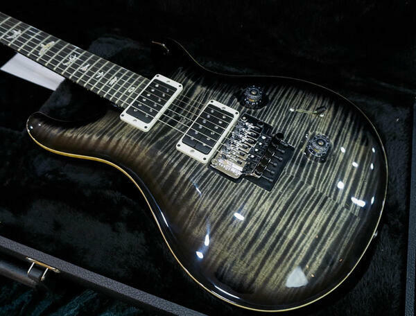 PRS USA Custom 24 Floyd Rose 10 Top - Charcoal Burst