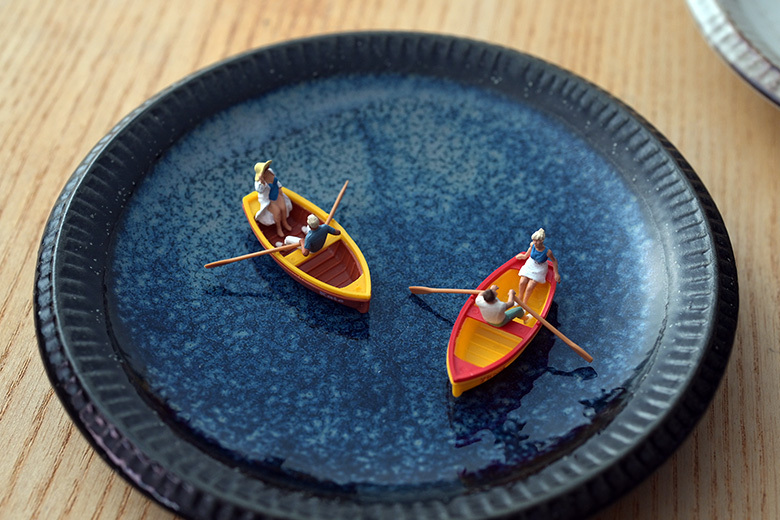 Preiser迷你小人 10686划船