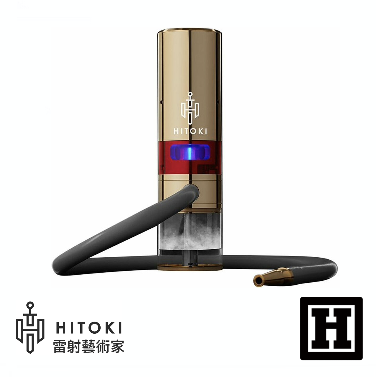 Hitoki The Trident 24K Gold 雷射水菸斗