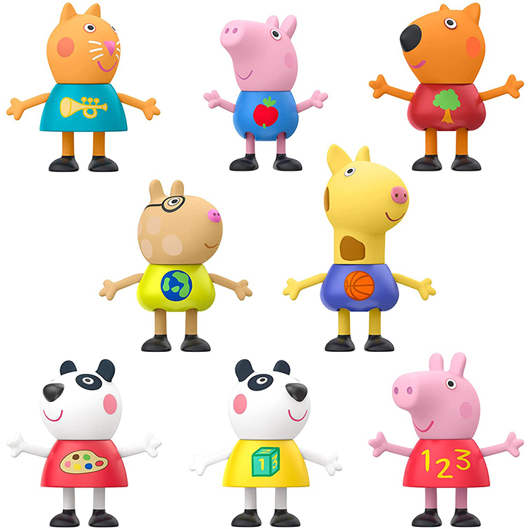 Peppa Pig 小豬佩奇公仔 8 件裝玩具