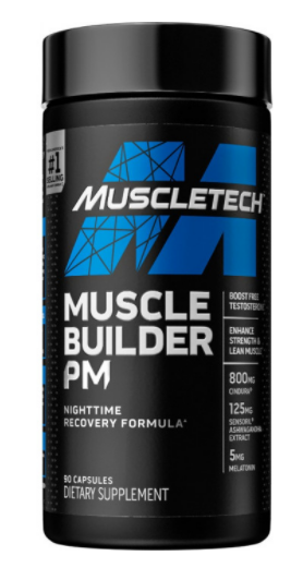 夜用肌肉增長促進膠囊90粒 睡眠/睪固酮/恢復 Muscletech Muscle Builder PM