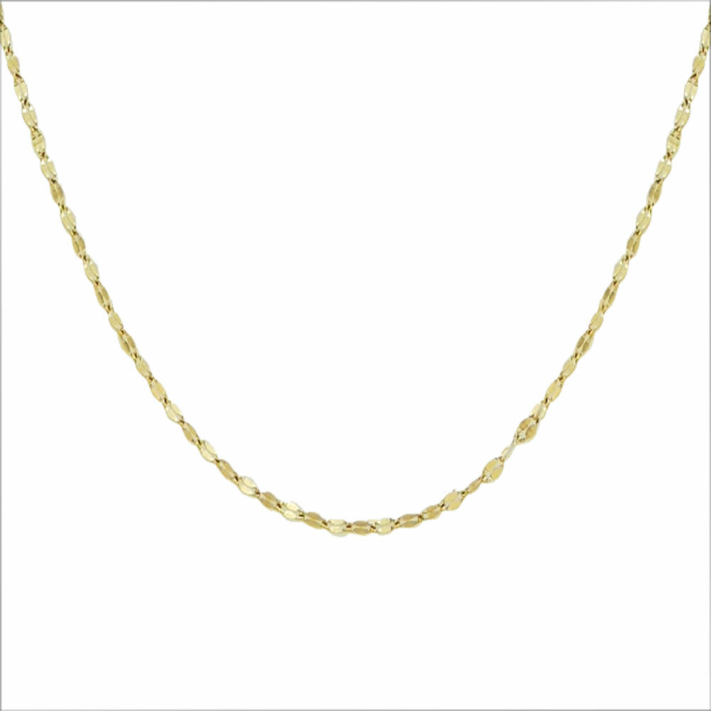 [一年保固][純鋼] 波光閃閃素項鍊-金45cm / [Steel] Sparkling Waves Neck