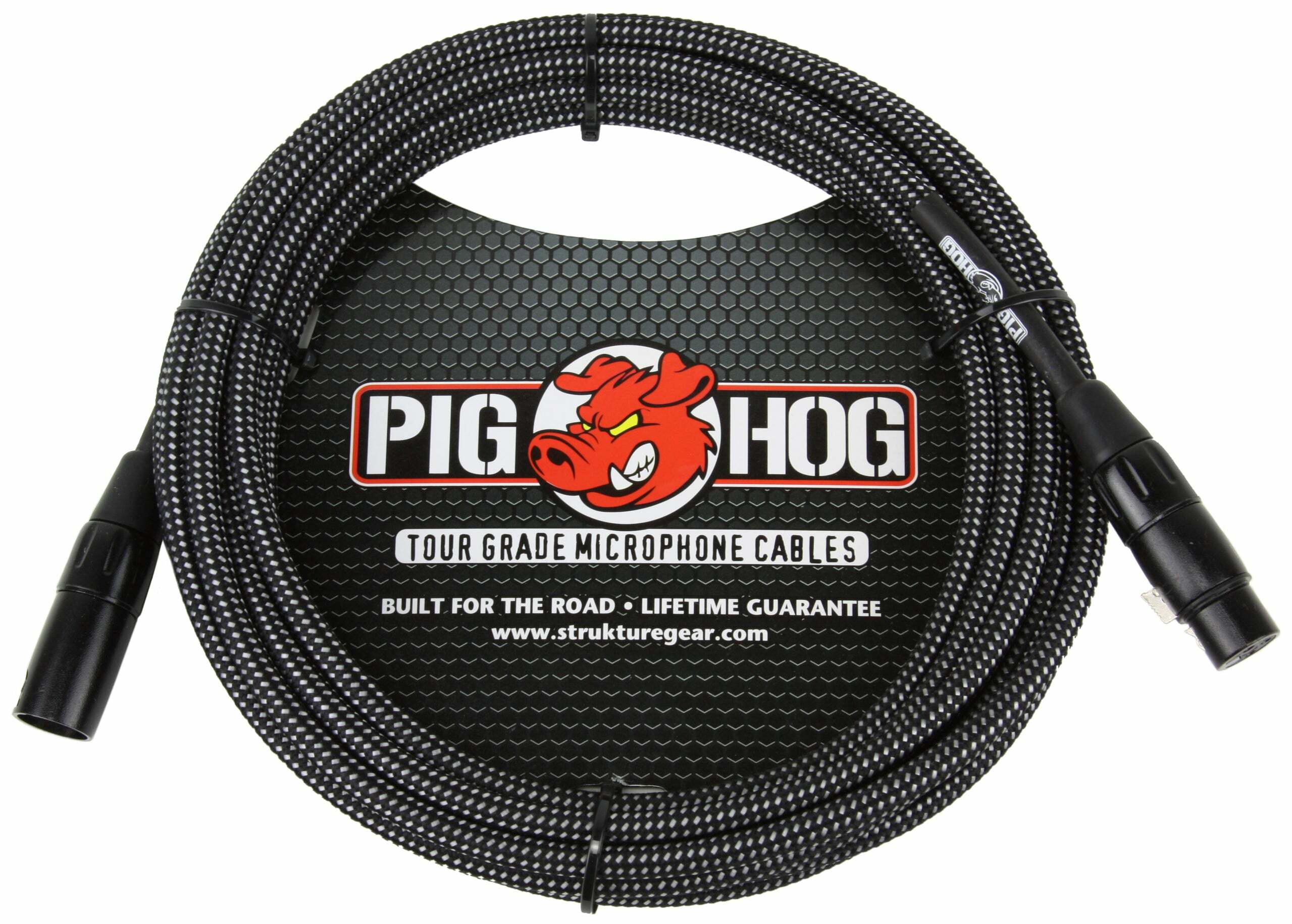 PIG HOG 編織導線 麥克風線 XLR公母 20呎 OFC無氧銅 黑色編織 Vintage PHM20BK