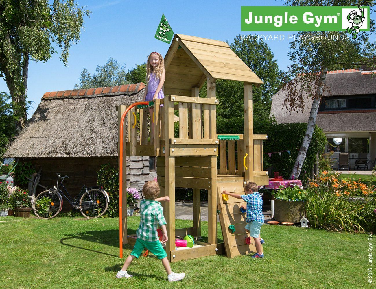 Playtowers-Jungle Cubby Fireman's Pole-19