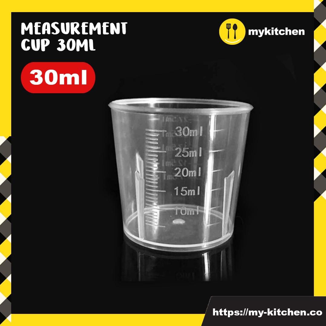 [MY KITCHEN] 30ml PP Measuring Cup with Scale transpare