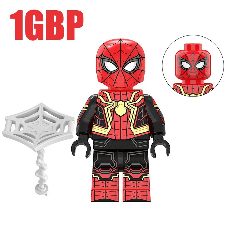 1GBP Spider-Man Marvel Minifigs fit Lego XP419