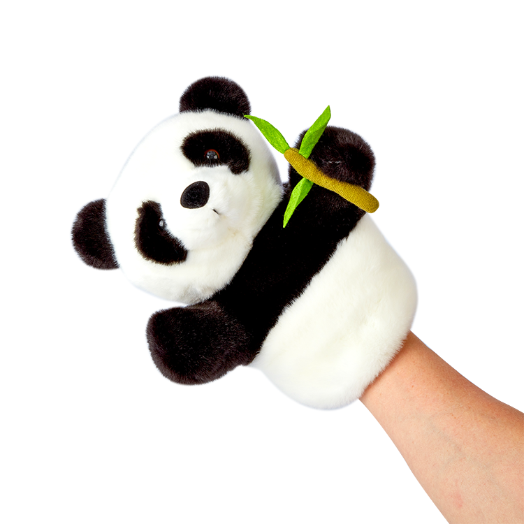 Panda with Bamboo Hand Puppet