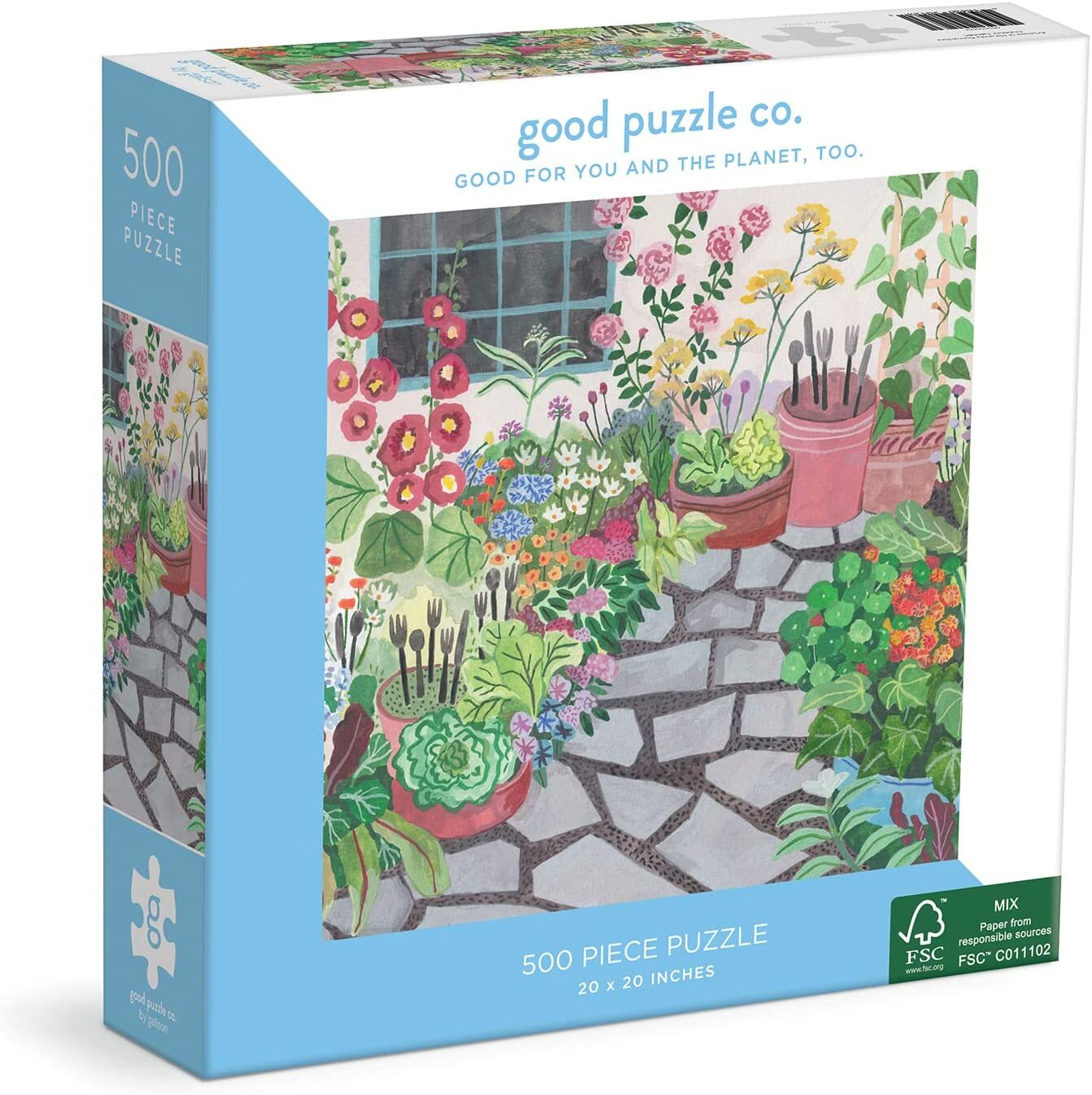 【galison】good Puzzle Co Garden 500 Piece Jigsaw Puzzl