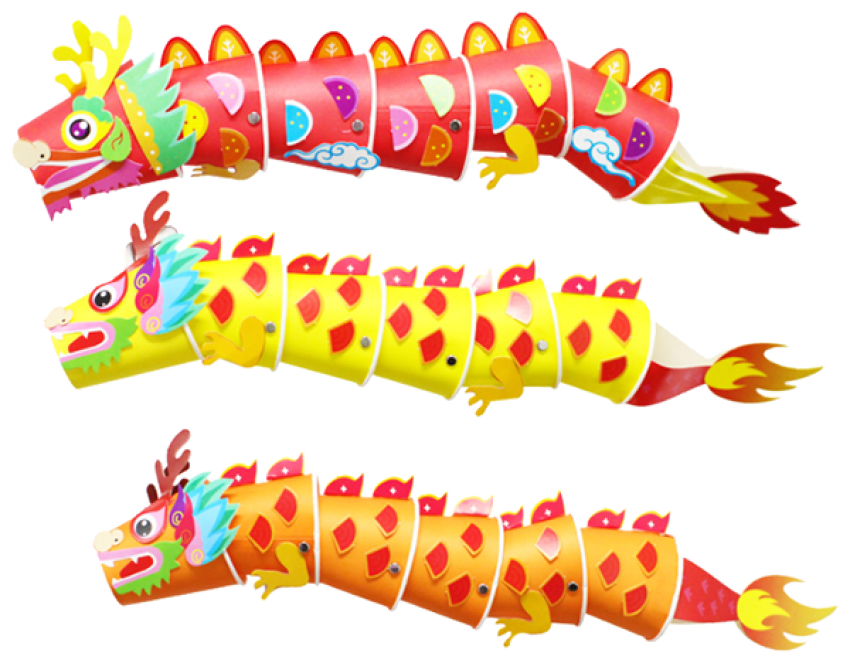 破盤價 DIY紙杯龍舞龍材料包 M5318