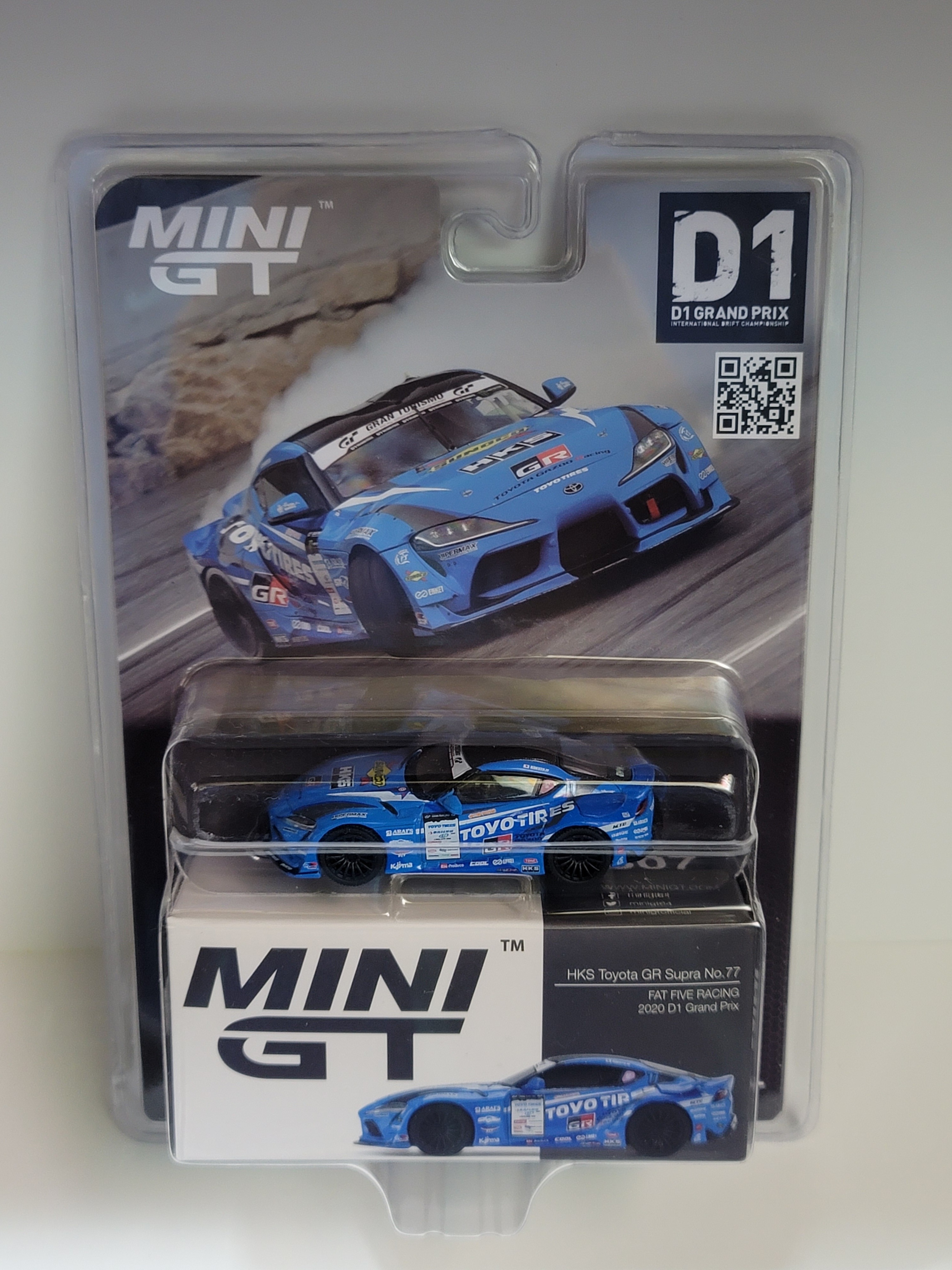 Mini GT 1/64 No.307 HKS Toyota GR Supra No.77 Fat Five Mini GT 1/64 No.307 HKS Toyota GR Supra No.77 Fat Five