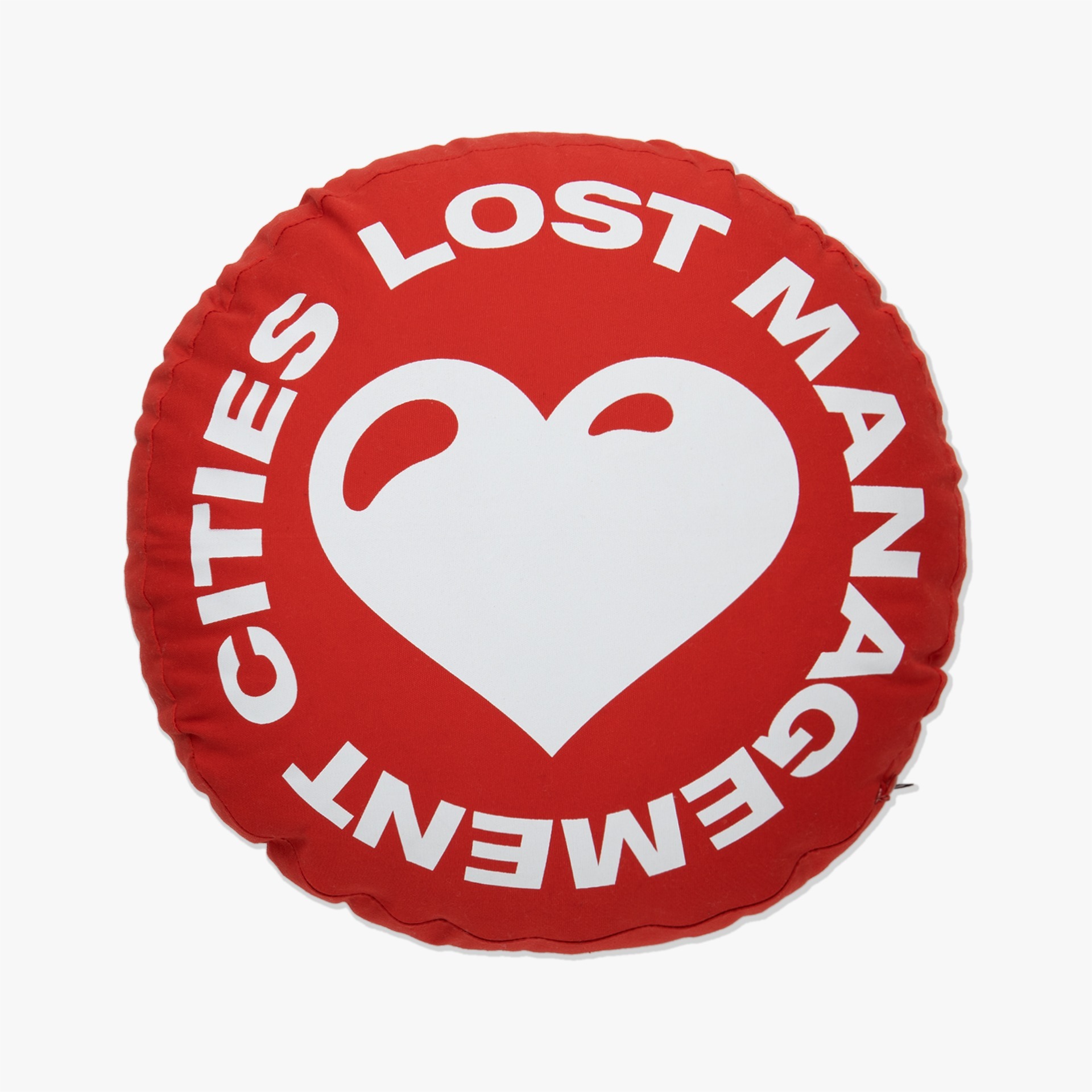 LMC HEART CUSHION red