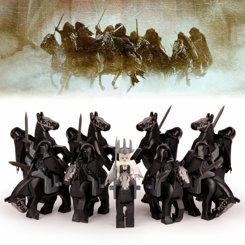 10PCS Witch King Ringwraiths Lord of the Rings Minifigs