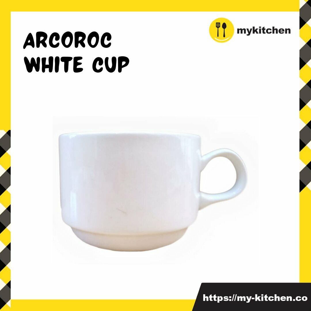 [MY KITCHEN] Arcoroc White Cup Porcelain Cup Coffee Cup