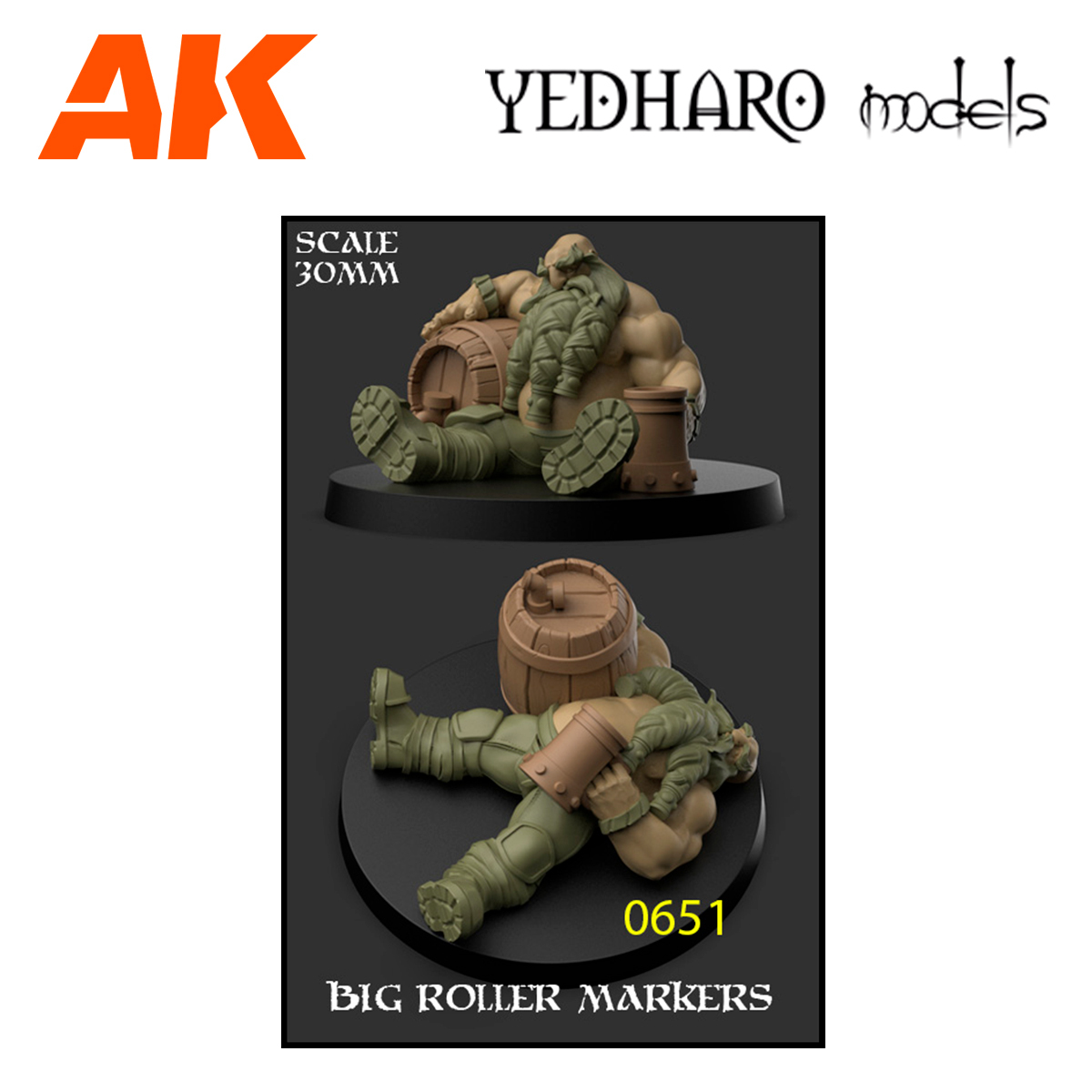 Yedharo - BIG ROLLER MARKERS 30MM