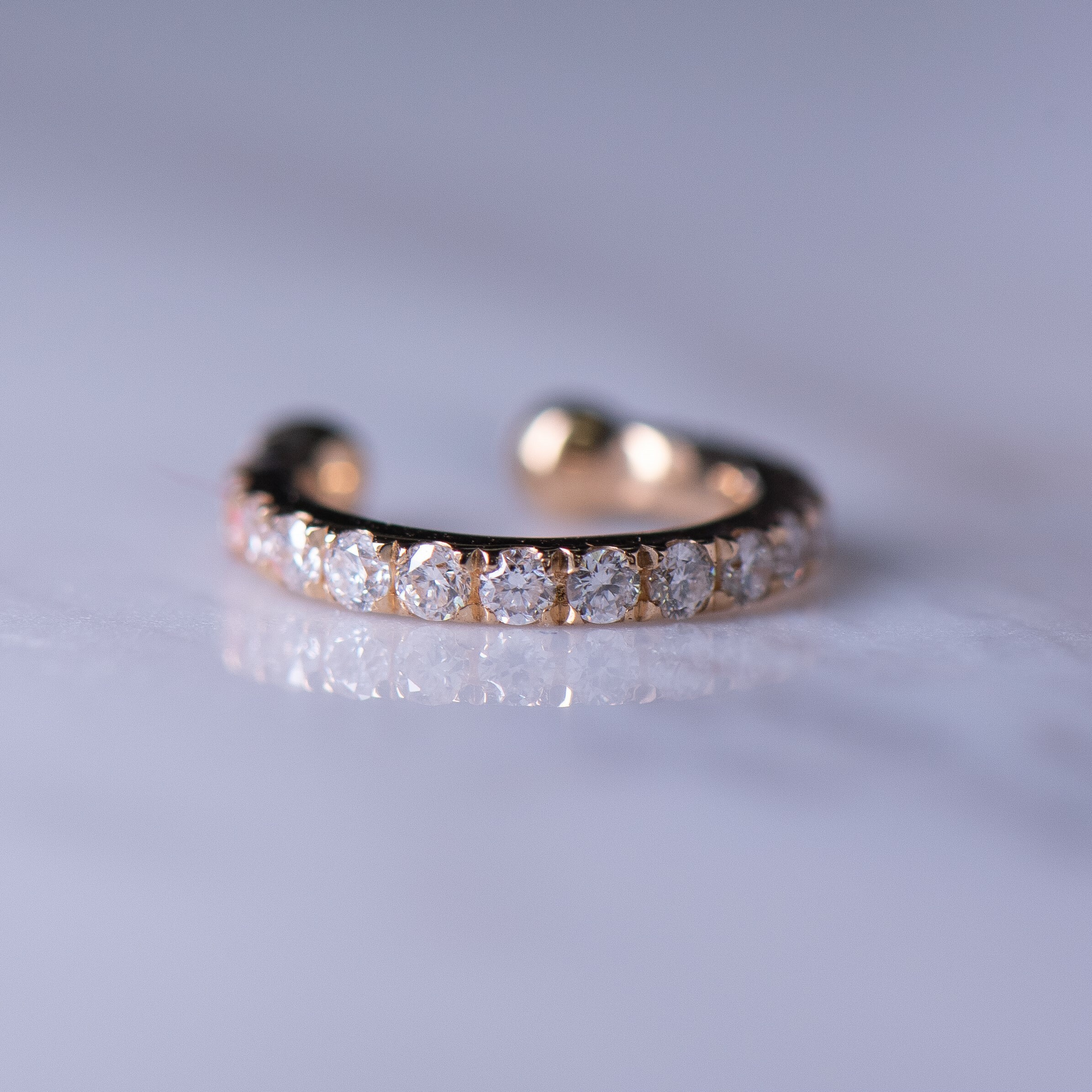 18K Full Diamond Ear Cuff