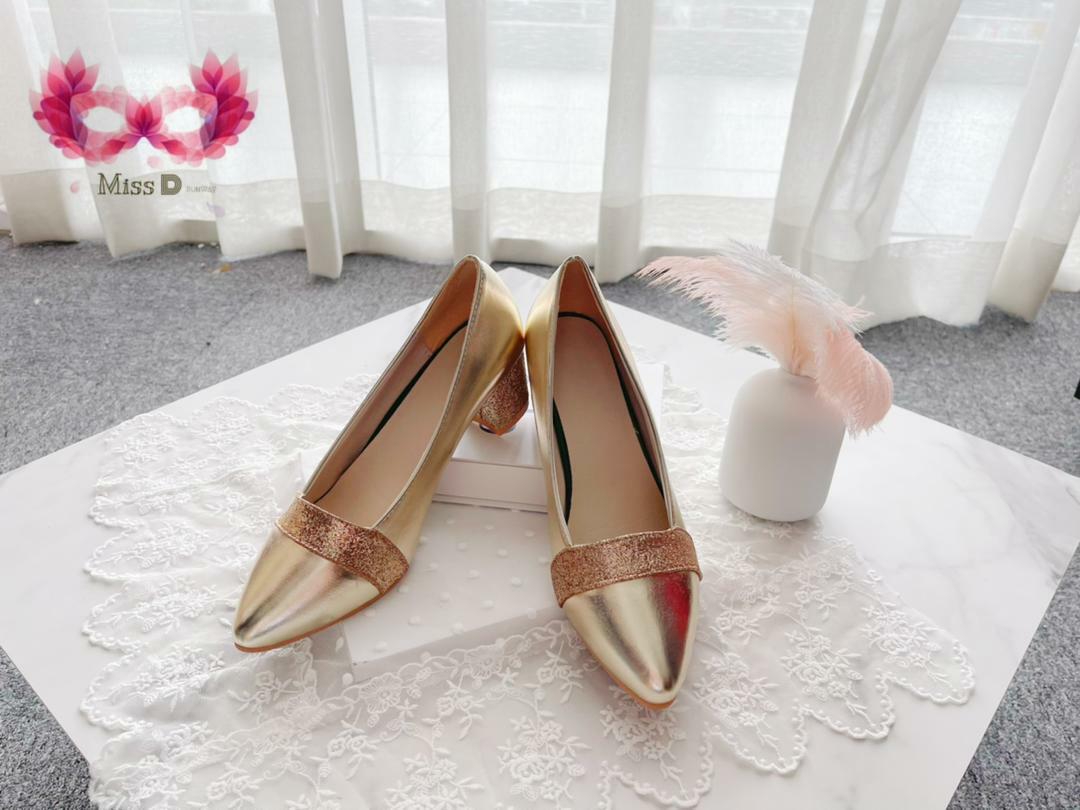 589 Glitter Chunky Heels