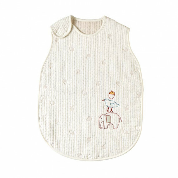 日本製 Hoppetta guri 有機棉6重紗睡袋 嬰童版0-3歲