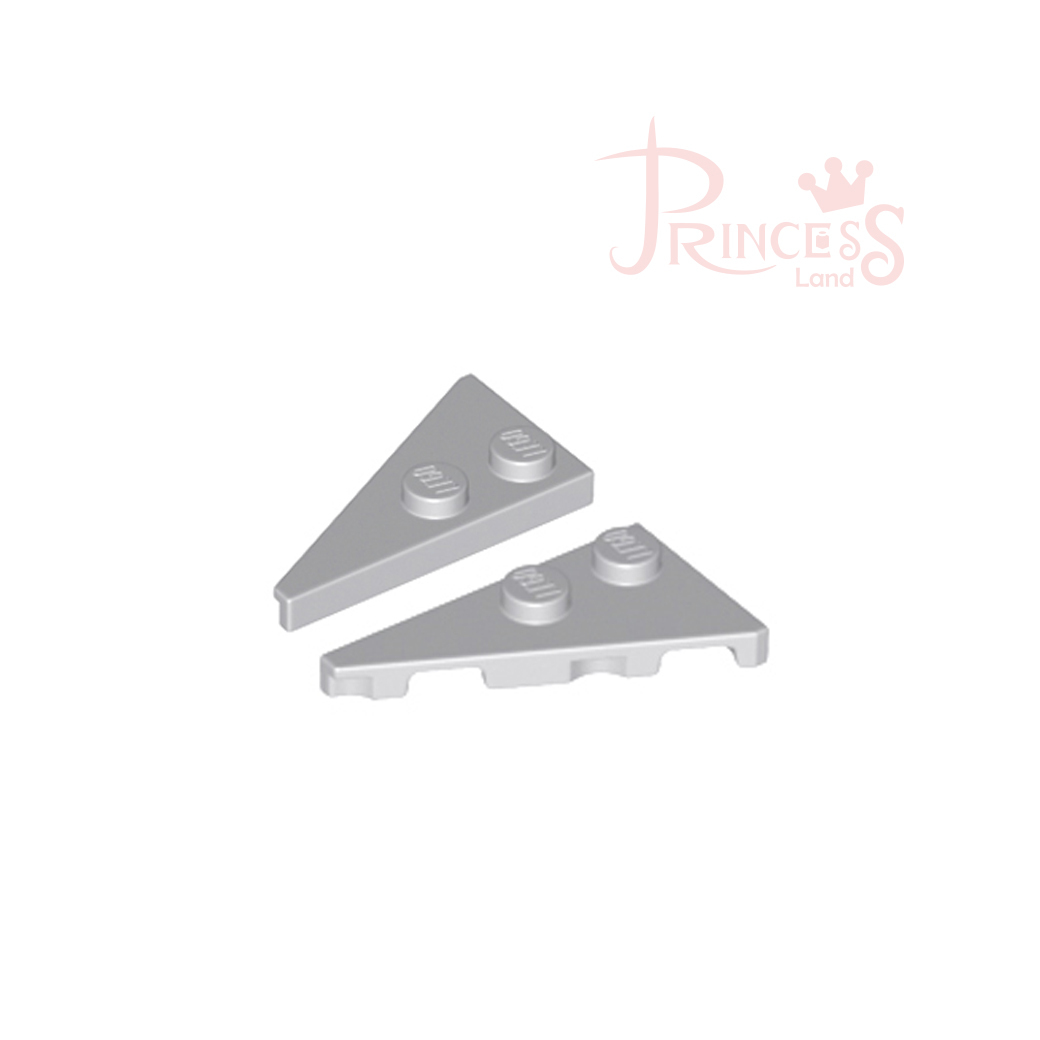 公主樂糕殿 LEGO 樂高 4x2 楔形薄板 尖頭 淺灰色 65429 + 65426 一對 T424