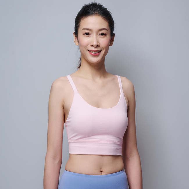 Yoga Flow｜Ella Bra - 後背交叉短版上衣 (附胸墊)