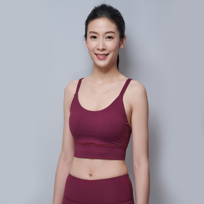 Yoga Flow｜Ella Bra - 後背交叉短版上衣 (附胸墊)