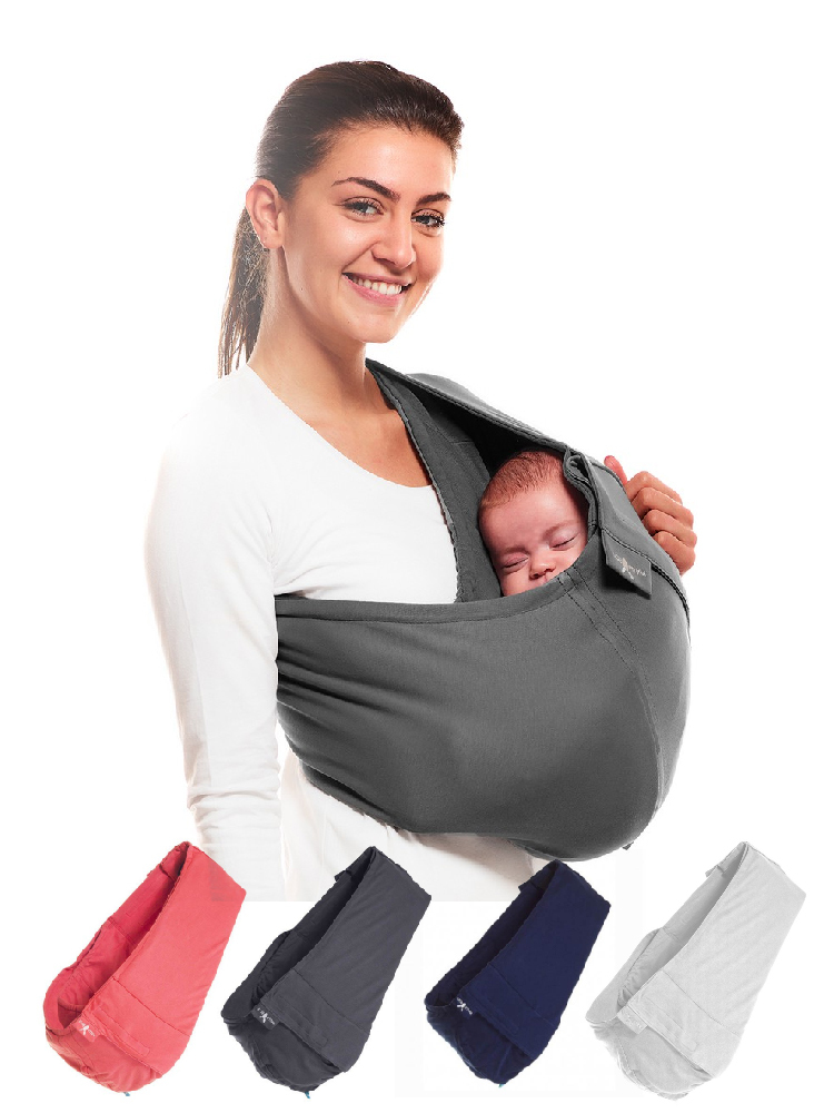 荷蘭 wallaboo 透氣極輕袋鼠背巾(經典單色)｜安琪兒婦嬰百貨