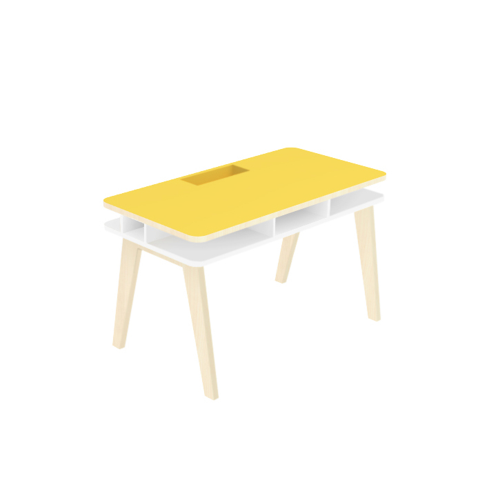 Daisy Yellow Study Table, Pastel