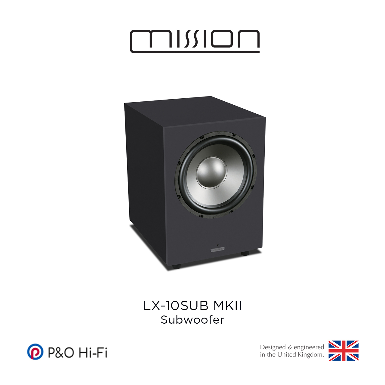 Mission LX-10SUB MKII 超低音喇叭 【三色】