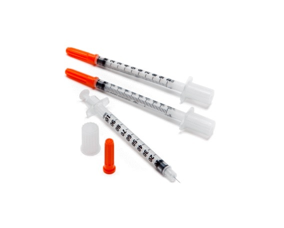 BD 胰島素注射針筒連針咀1cc 30g x 8mm 100支 (10支 x 10小包) /盒