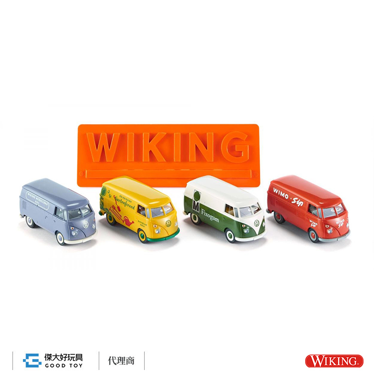 Wiking 217001 (HO) VW T1 4輛 禮盒組