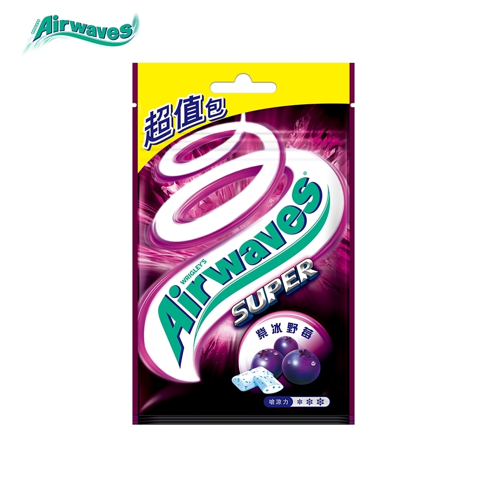 【Airwaves】超涼無糖口香糖冰紫野莓28g