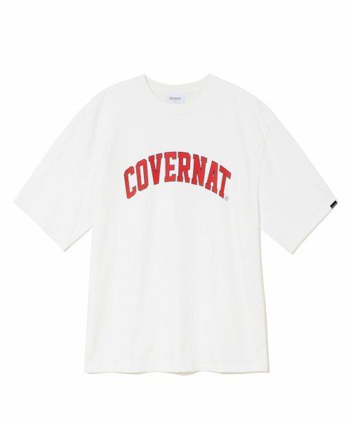 COVERNAT 紅色拱門LOGO T恤 短袖 白色