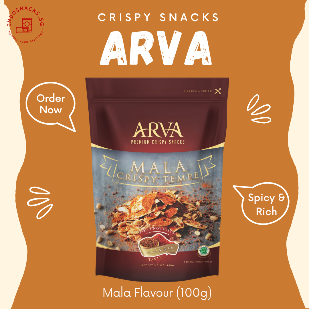 Mala Premium Crispy Tempeh ARVA 100g HALAL