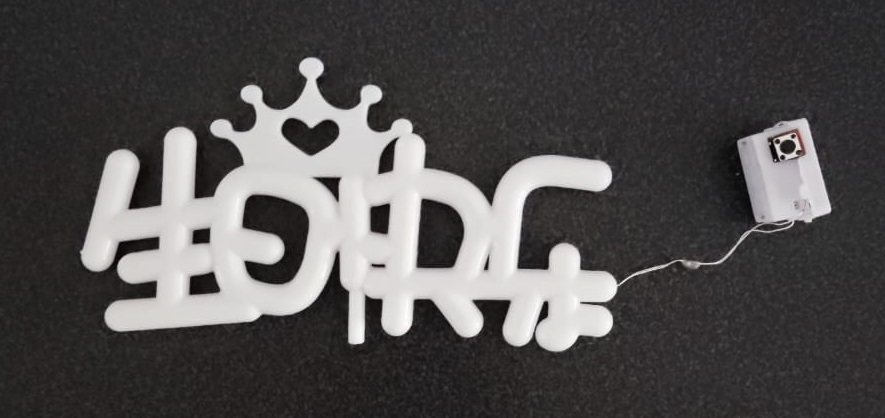 Special Wording LED Warm Light (3 Modes)